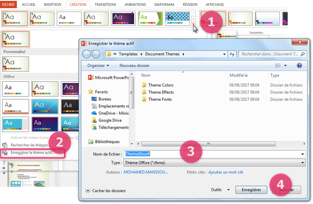 Personnaliser options et vues